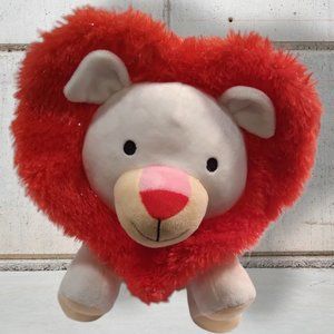 Hallmark | Toys | Hallmark White Lion Red Heart Shaped Mane 9plush ...